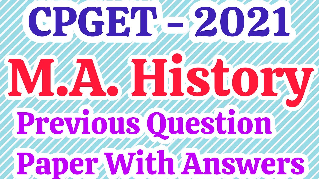 History 2021 II Cpget 2021 II Question Paper With Answers -- చరిత్ర ...