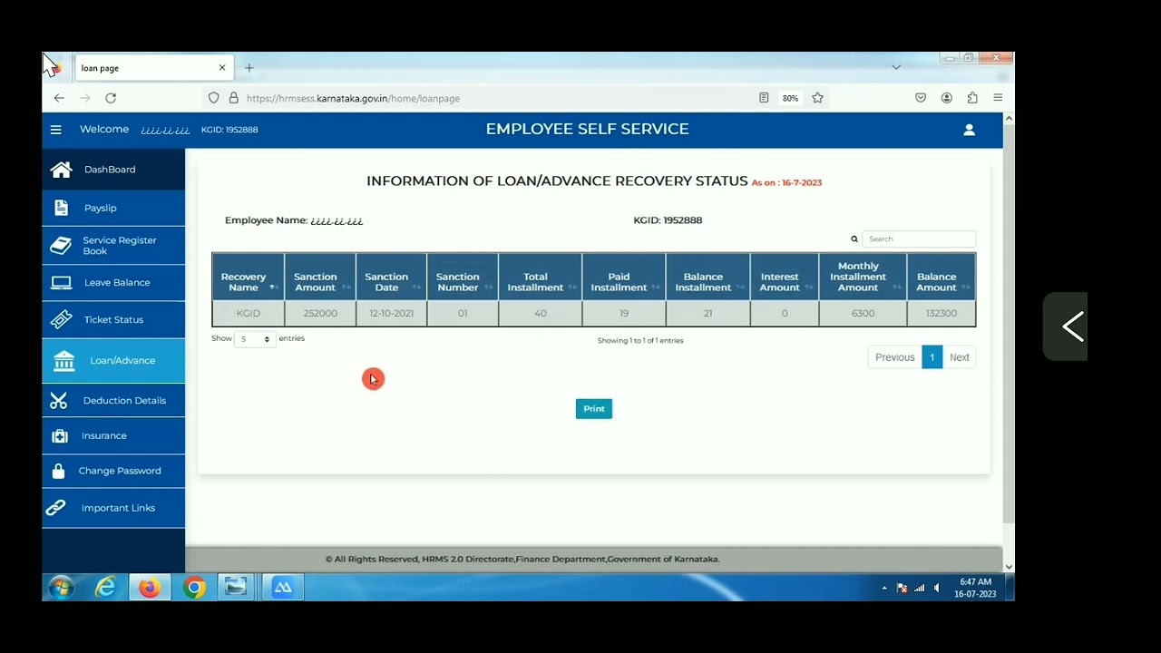 HRMS Employee Self Service Register and download payslip - YouTube