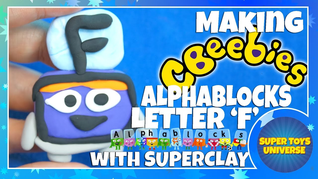Making the Alphablock letter F with Super Clay - YouTube