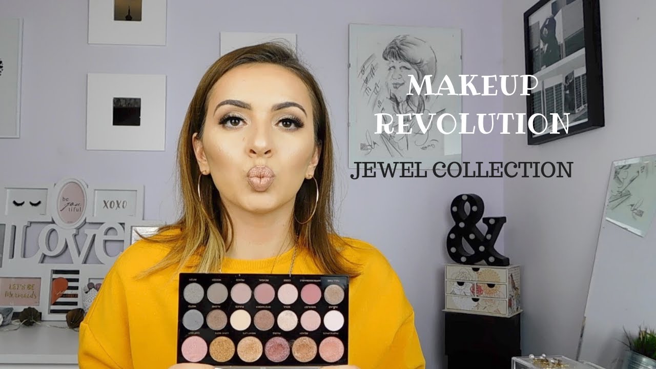 MAKEUP REVOLUTION JEWEL COLLECTION OPULENT PALETTE REVIEW - YouTube