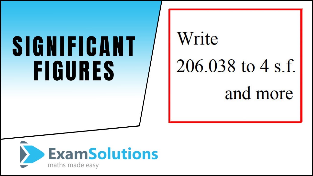Significant Figures | ExamSolutions - YouTube