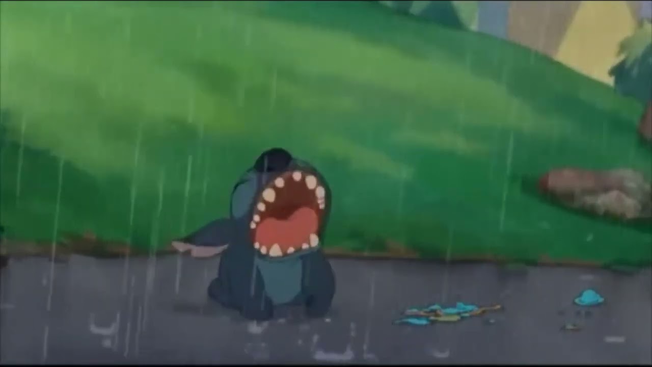 stich llorando en la lluvia - YouTube