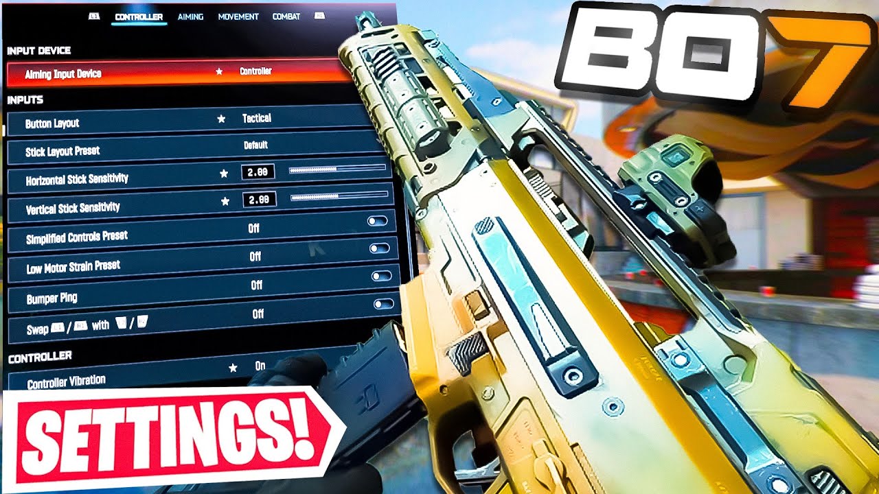 *NEW* BEST CONTROLLER SETTINGS in BLACK OPS 7! 🎮👑 (Best Controller ...