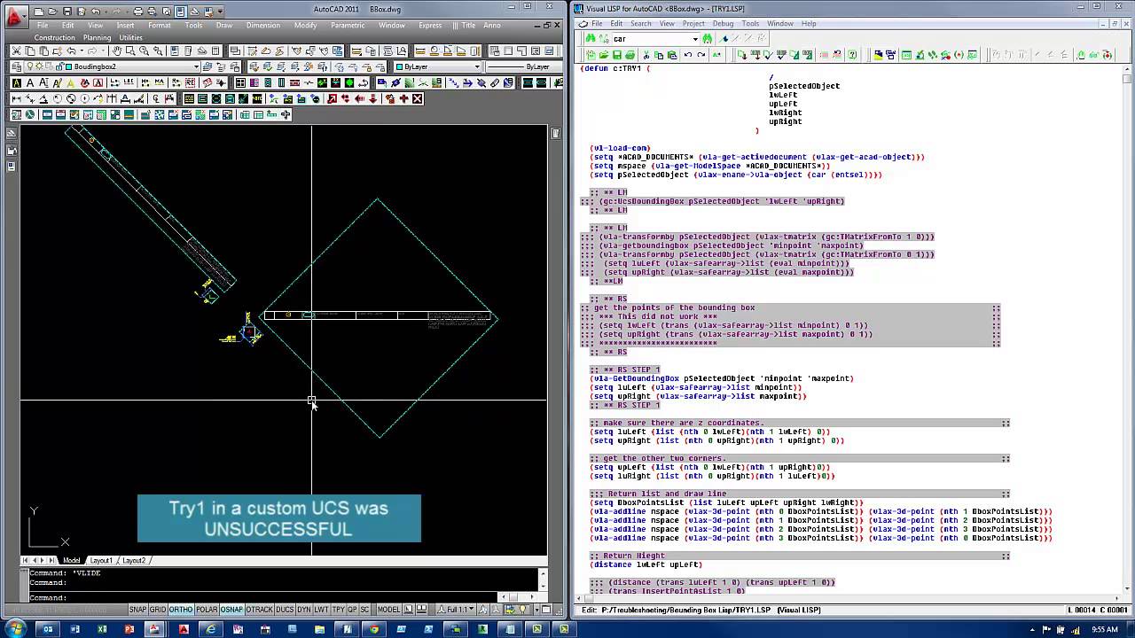 BoundingBox Problem (AutoCAD) - YouTube