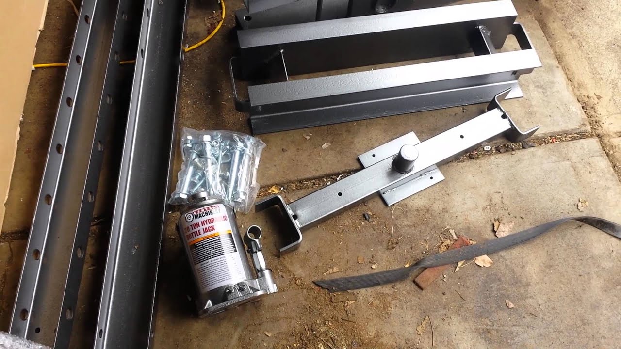 Shop press 20 ton unboxed harbor freight - YouTube