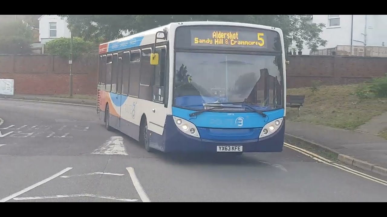 Here is the stagecoach bus 36916 on the number 5 in Farnham with the ...