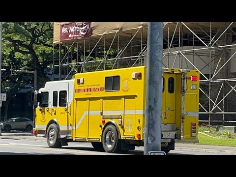 Honolulu fire department rescue one (reserve) responding resident ...