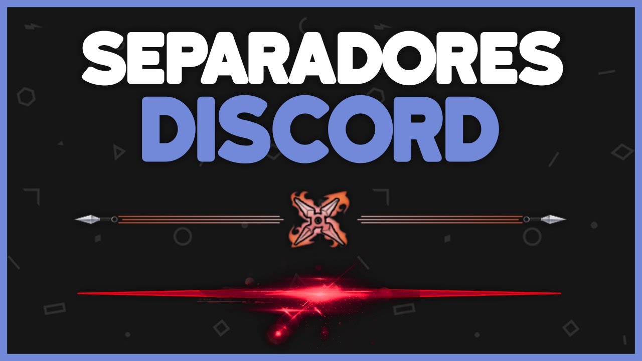 Como CREAR SEPARADORES PERSONALIZADOS en DISCORD 2024 🚀// Decoraciones ...