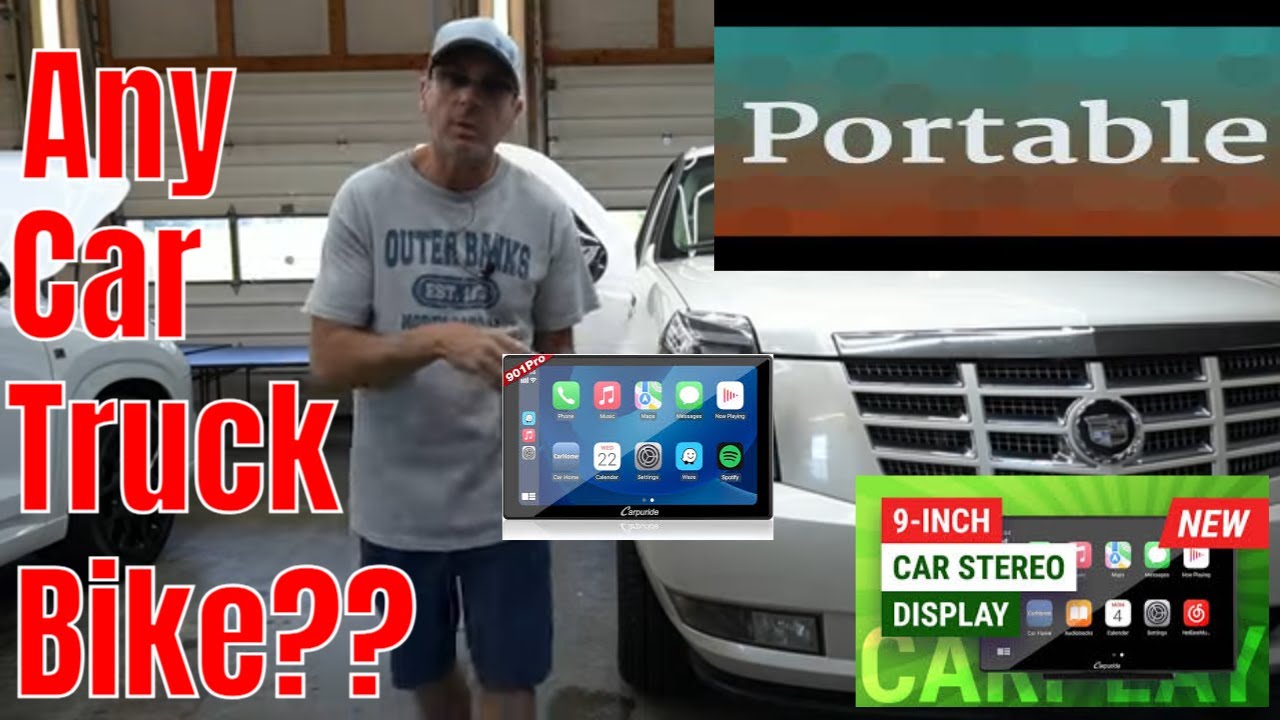 CARPURIDE 101 Pro Portable Smart Multimedia Dual Bluetooth Dashboard ...