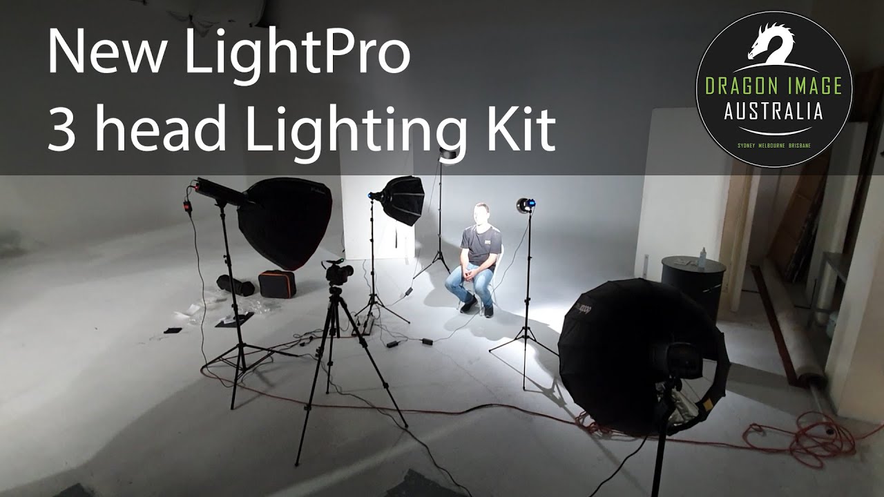 LightPro 400w 3 Light LED Video Interview Kit - YouTube