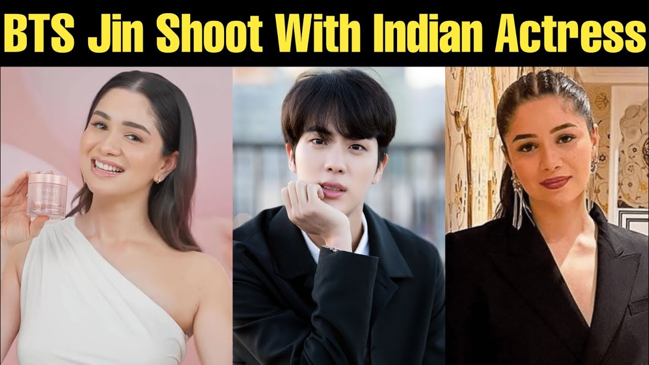 BTS Jin Shoot With Indian Actress 😱 Sara Tendulkar & BTS Jin Ad 😍 - YouTube