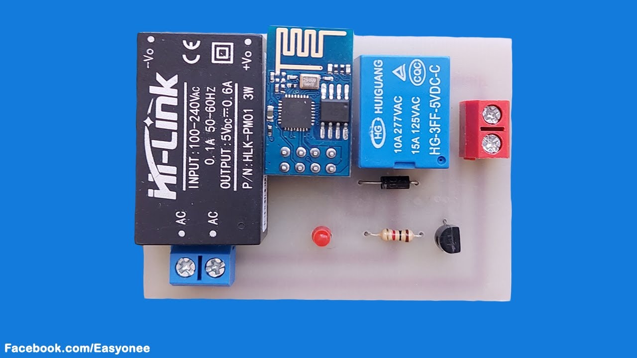 Smart Home Remote Control Switch ESP 01 | PCB + Schematic - YouTube