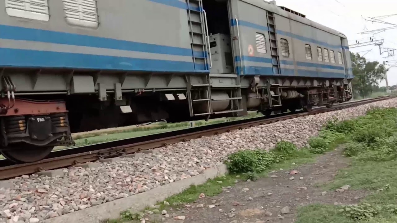 OHE INSPECTION CAR Departure from Fatehgarh || Due to Track & OHE LINE ...