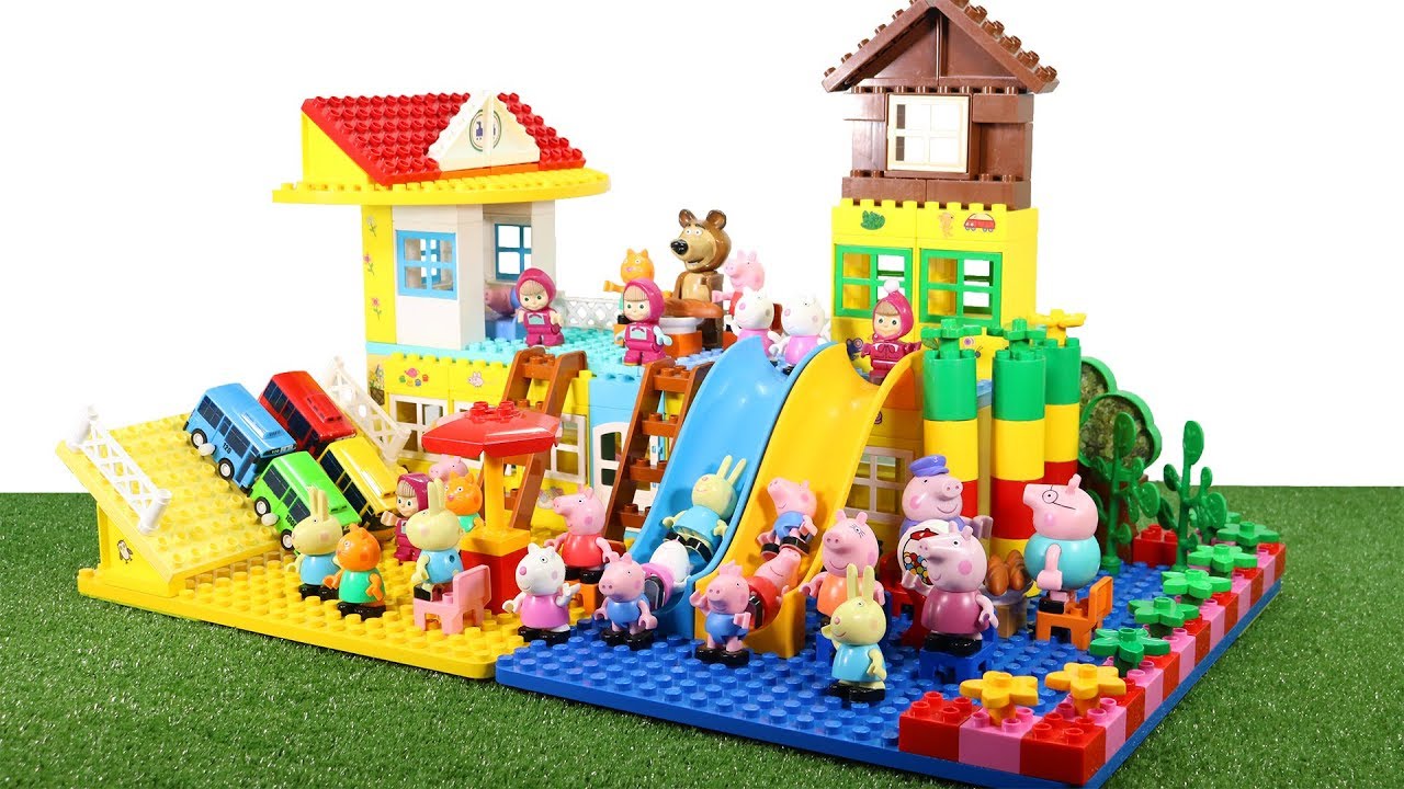 Lego House Construction - Lego House With Water Slide Creation #5 - YouTube