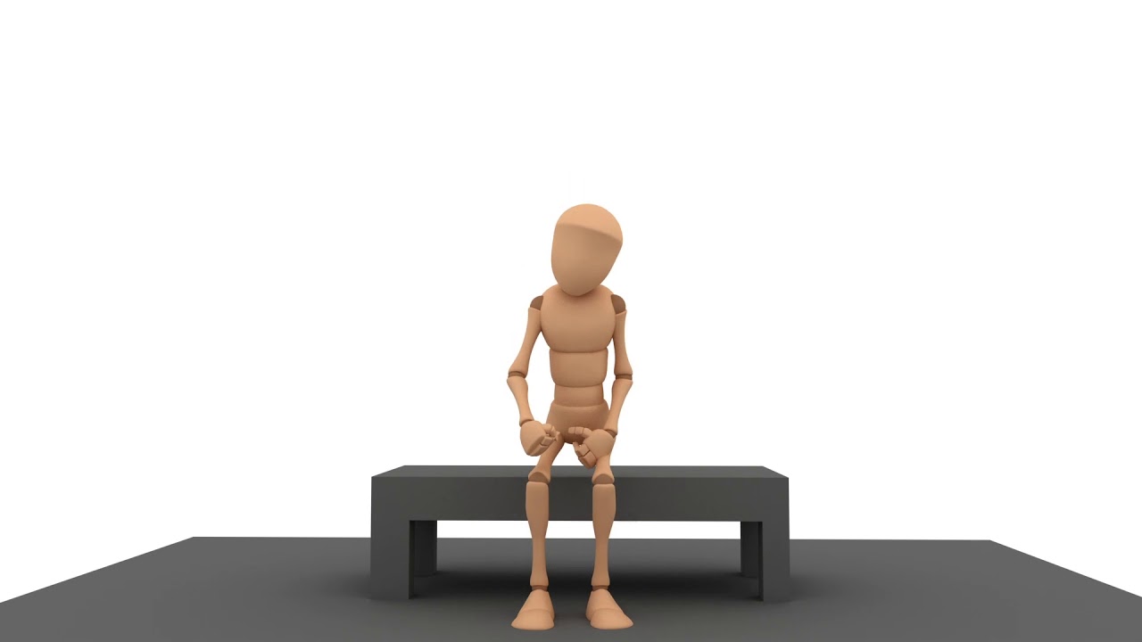 Turn and Sit Animation - YouTube