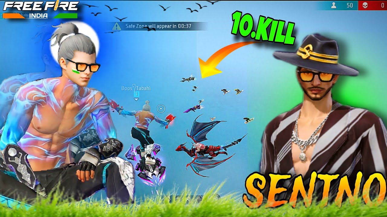 Senteno KA Power 💪.. 🤣wait for end🥵Free Fire Max #freefire #desigamer # ...