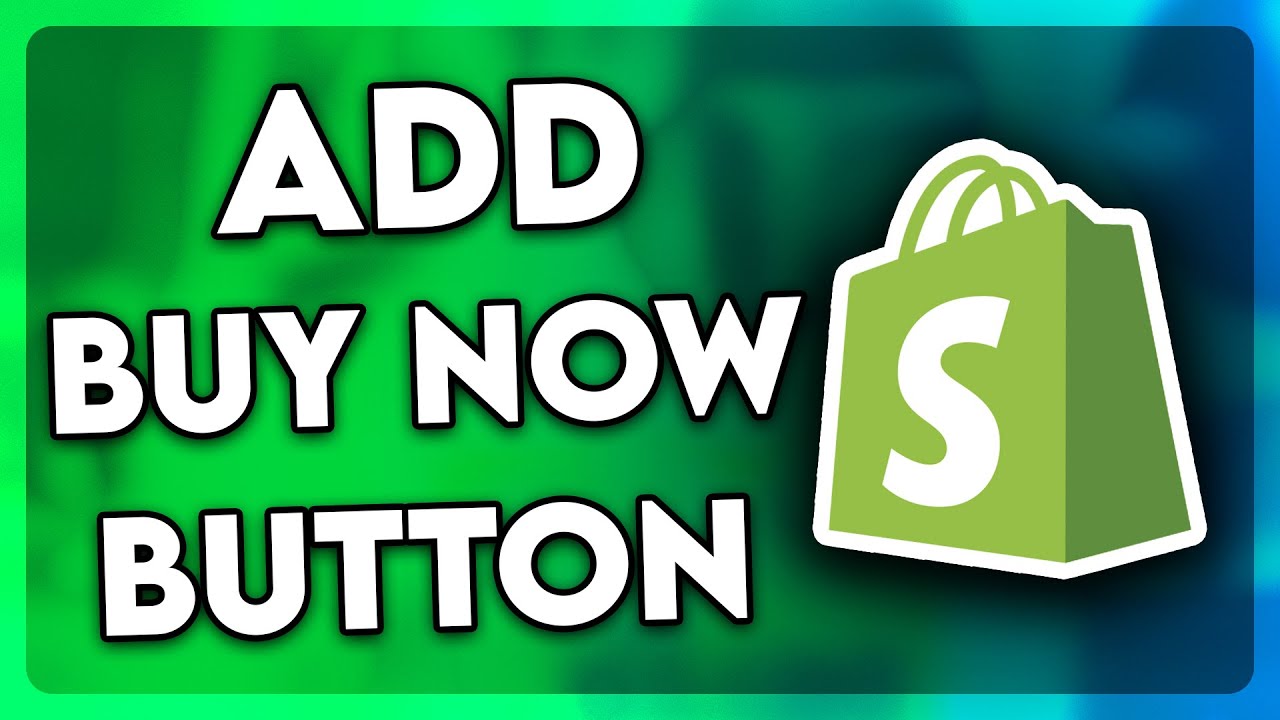 How to Add Buy Now Button on Shopify Product Page (2025) - YouTube