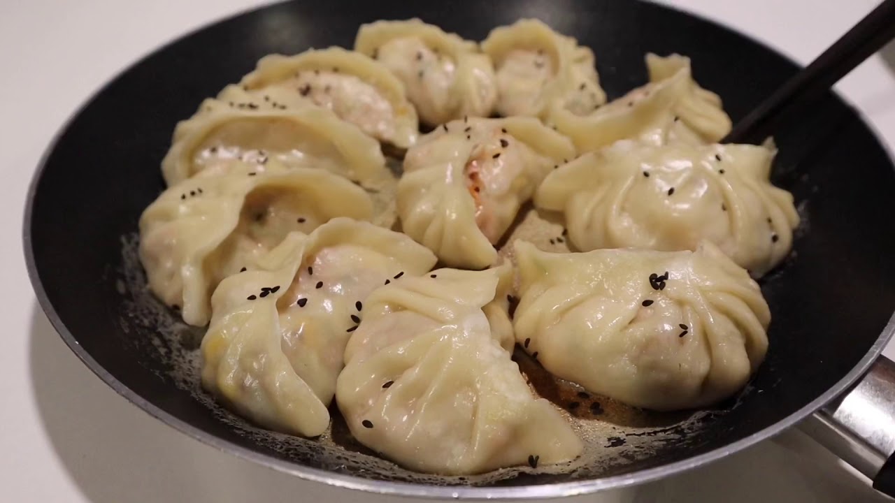 Homemade Prawn Dumplings and Spicy Baked Fish - YouTube