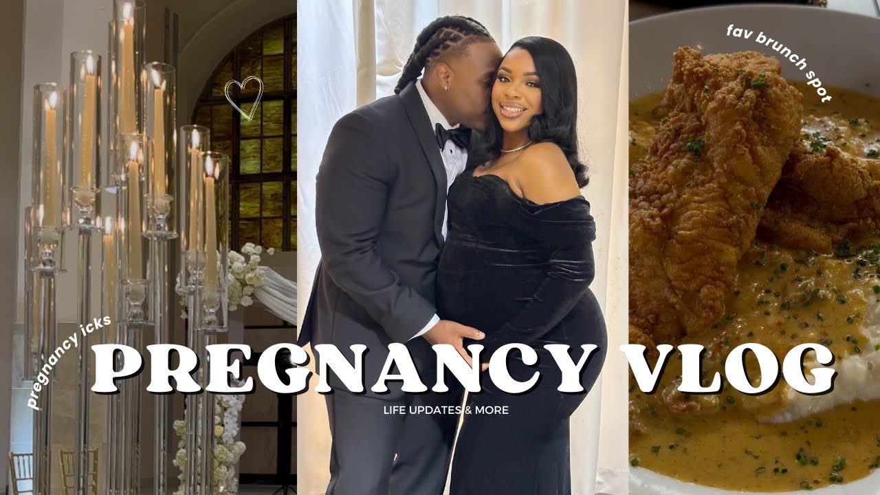 PREGNANCY VLOG | Pregnancy icks + Atlanta Wedding + Brunch - YouTube