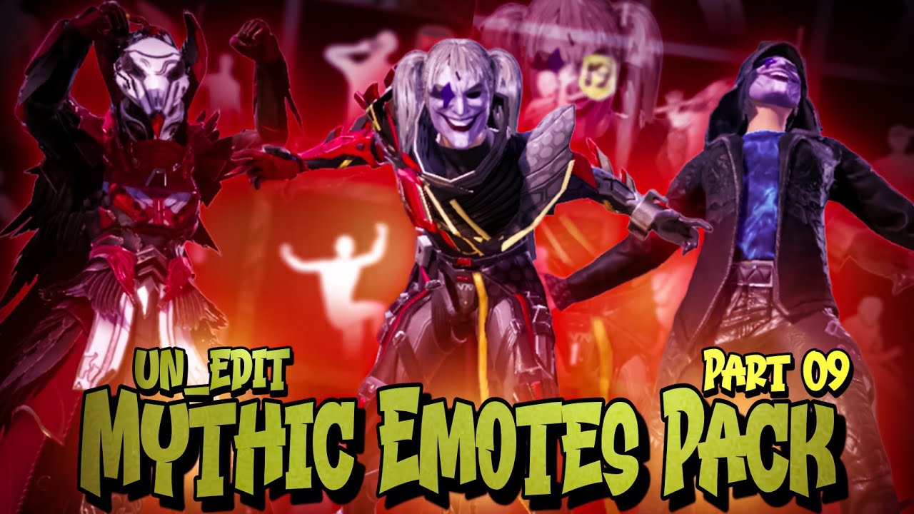 Un-Edit PUBG Mythic Emotes Pack (Part 09)😍 | PUBG Mythic Emotes Pack ...