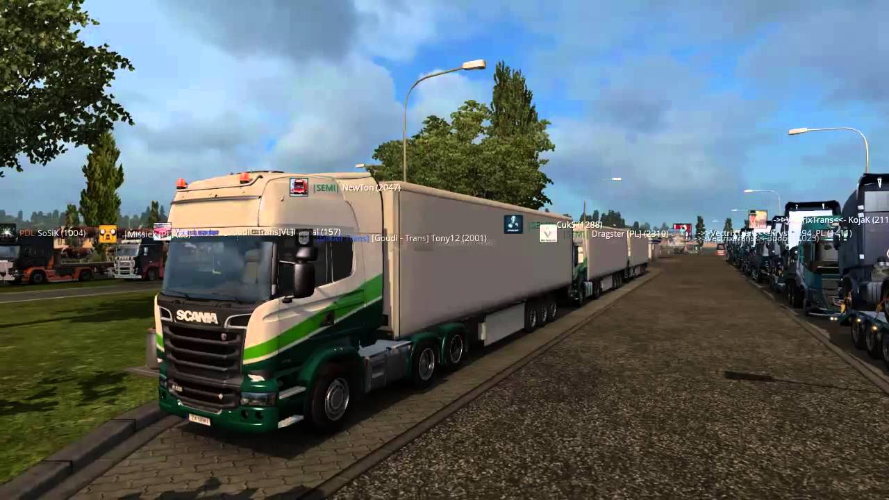 ETS2 MP Convoy - YouTube