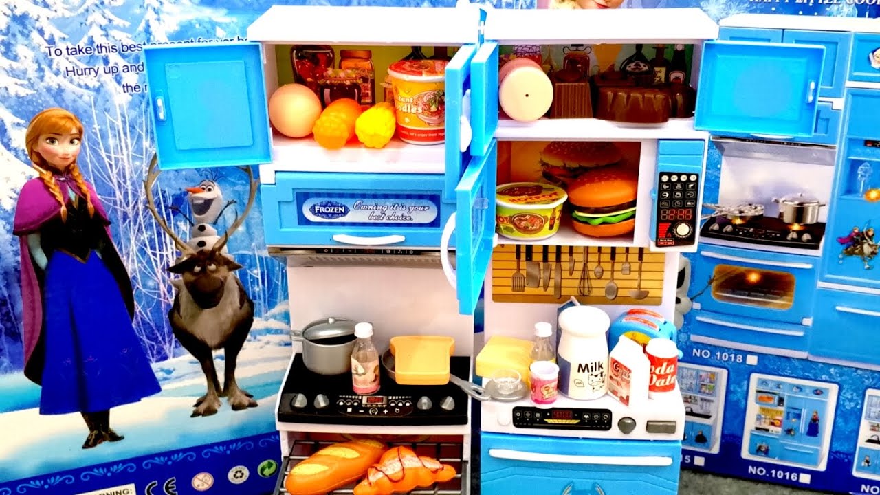 8:20 Minutes satisfying with unboxing Frozen Elsa Kitchen Playset ...
