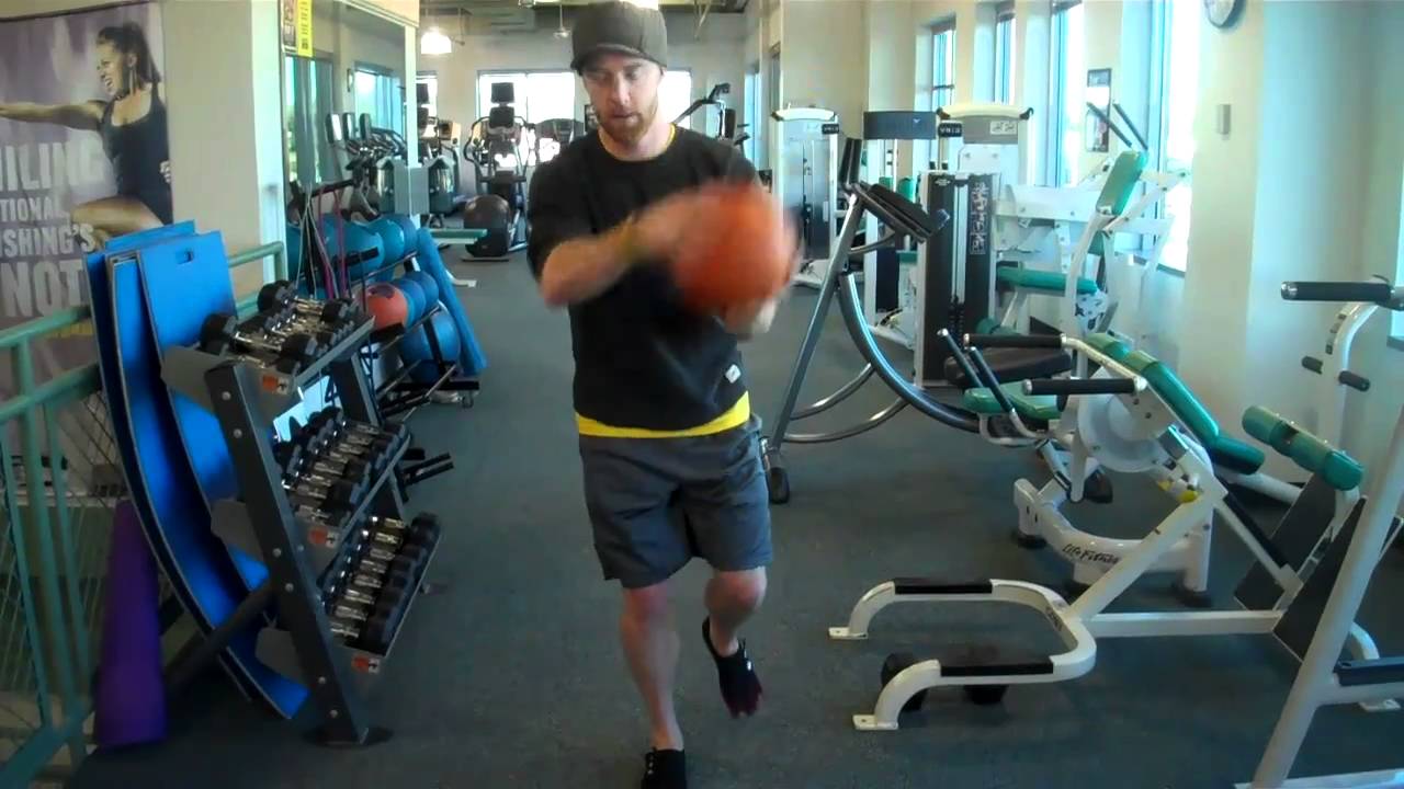 Single Leg Medicine Ball Woodchops - YouTube