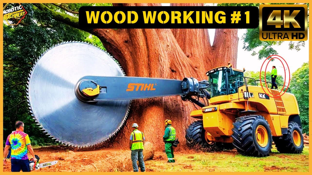 Extreme Dangerous Fastest Big Chainsaw Cutting Tree Machines Monster ...