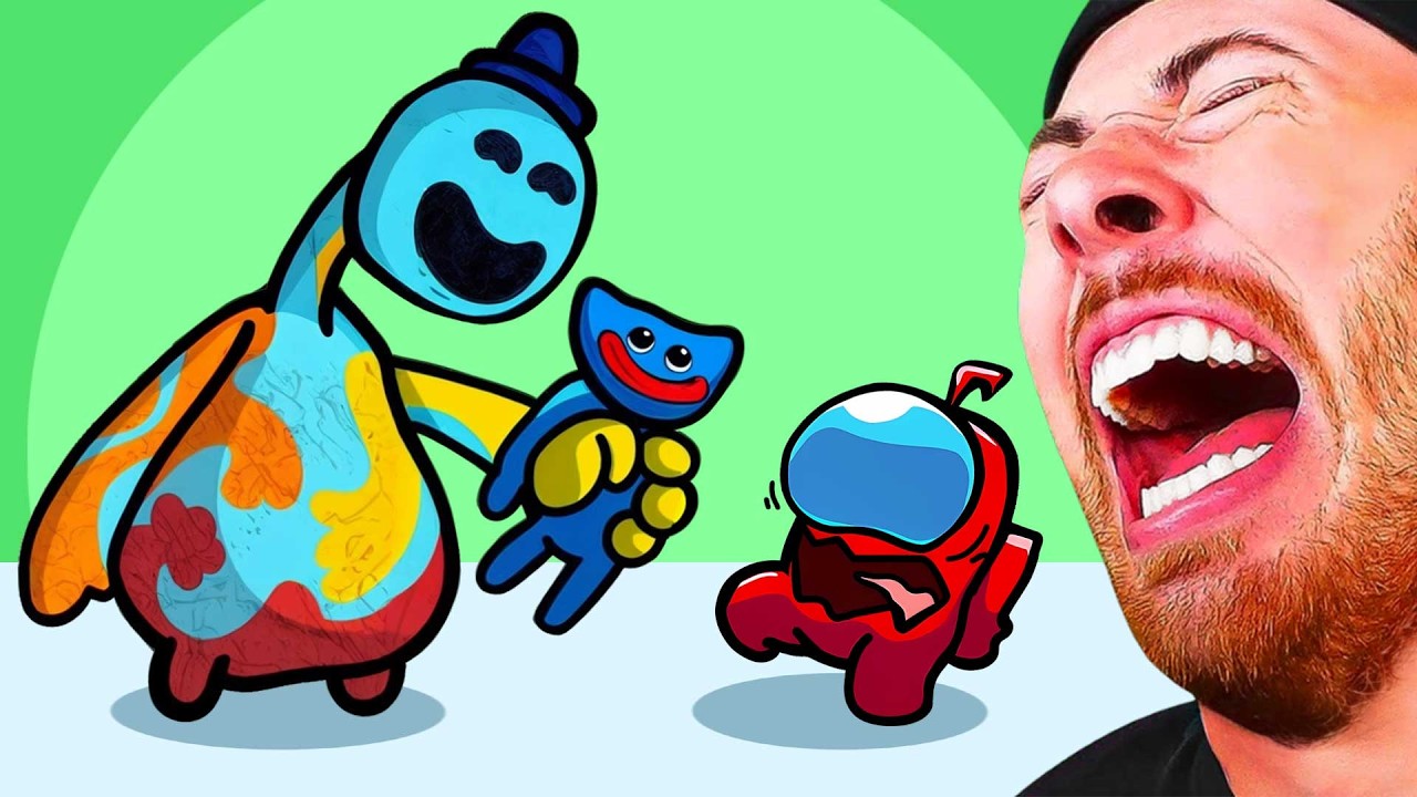 AMONG US Mini Crew Mate VS Poppy Playtime Chapter 4! - YouTube