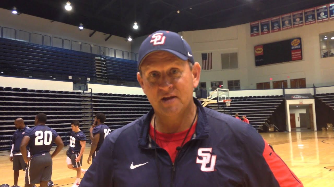 Samford Head Coach Chris Hatcher following practice, Aug. 6, 2015 - YouTube