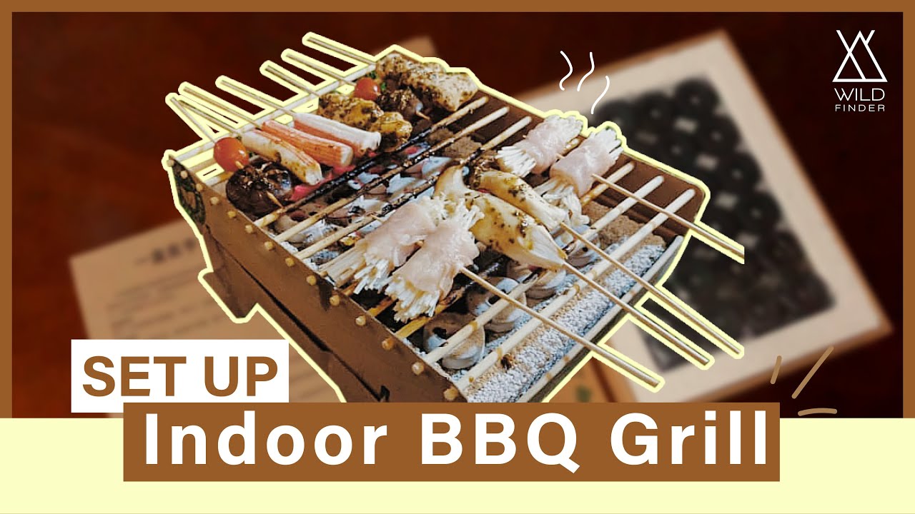 SET UP DIY INDOOR GRILL I CAMP COOKING & CAMPFIRE BBQ I QUICK & EASY l ...