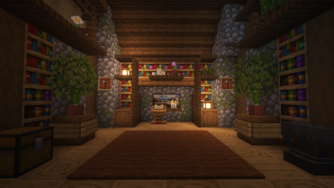 Enchanting Study Room | Minecraft Music & Ambience - YouTube