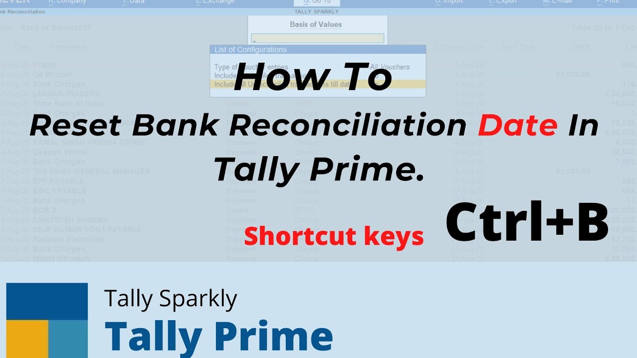 How To Reset Bank Reconciliation Date In Tally Prime Tally Tutorial how-to-reset-bank-reconciliation-date-in-tally-prime-tally-tutorial
