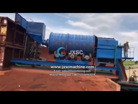 200tph Quartz washing trommel scrubber for quartz processing plant ...