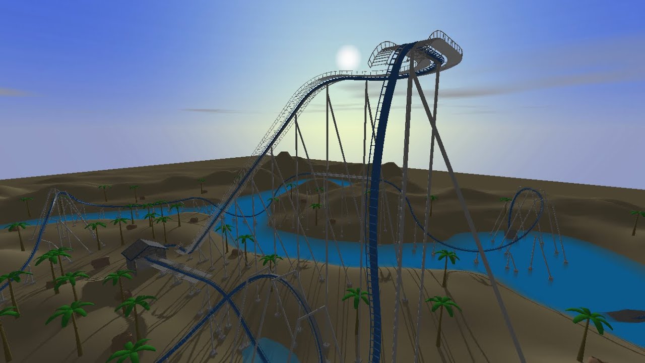 B&M Dive Coaster on the beach | Track View | Ultimate Coaster 2 - YouTube