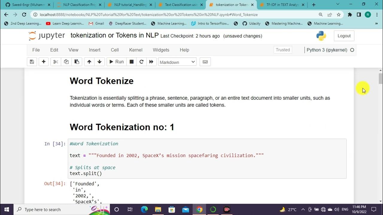 Word and Sentence Tokenization NLP Tutorial #3 | Tokens in Urdu | Natural Language Processing ...