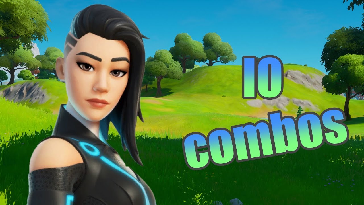 IO tron skin fortnite combos - YouTube