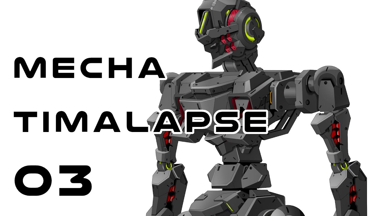 [Draw and chill] Mecha drawing timelapse - Drawing with me [Episode 3 ...