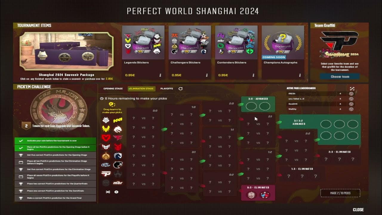 Elimination Stage Pick'Ems | Shanghai Major CS2 - YouTube