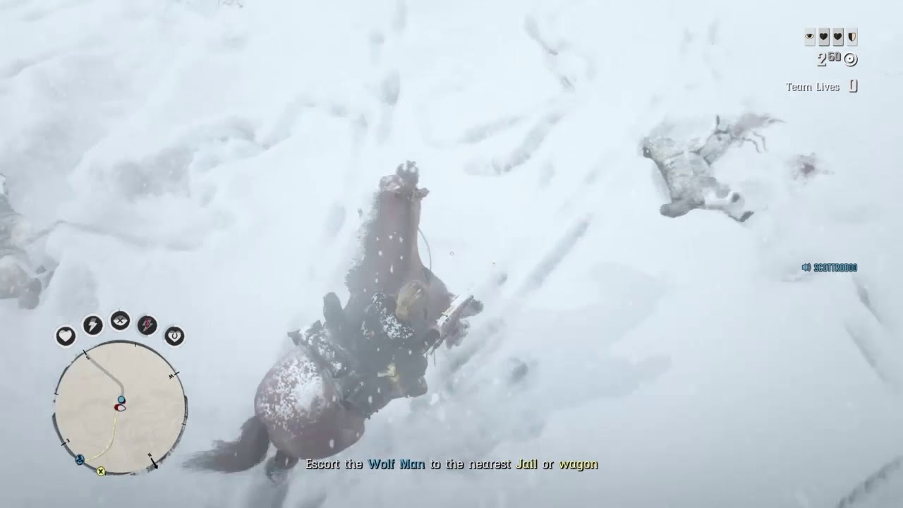 Wolf stomping - YouTube