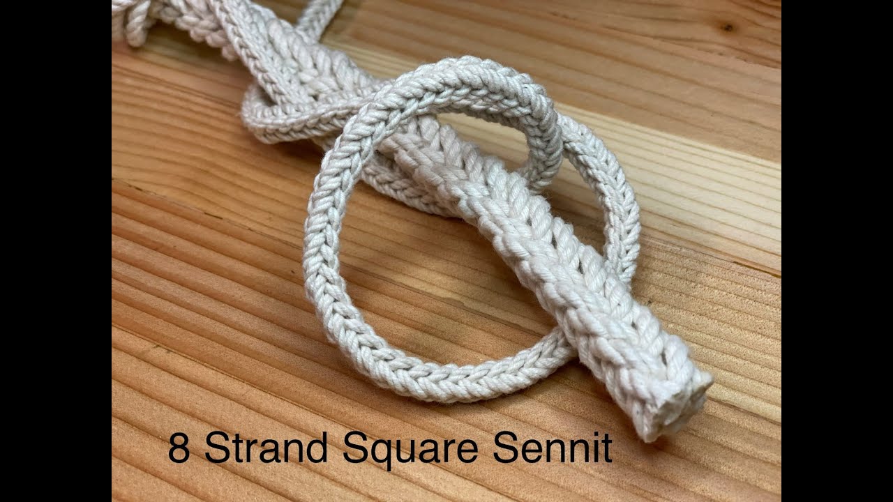 8 Strand Square Sennit / Charlie Bell Frames - YouTube