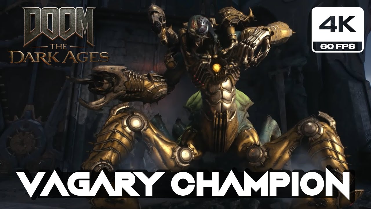 DOOM: The Dark Ages - Vagary Champion Boss Fight (4K 60FPS PC Ultra ...