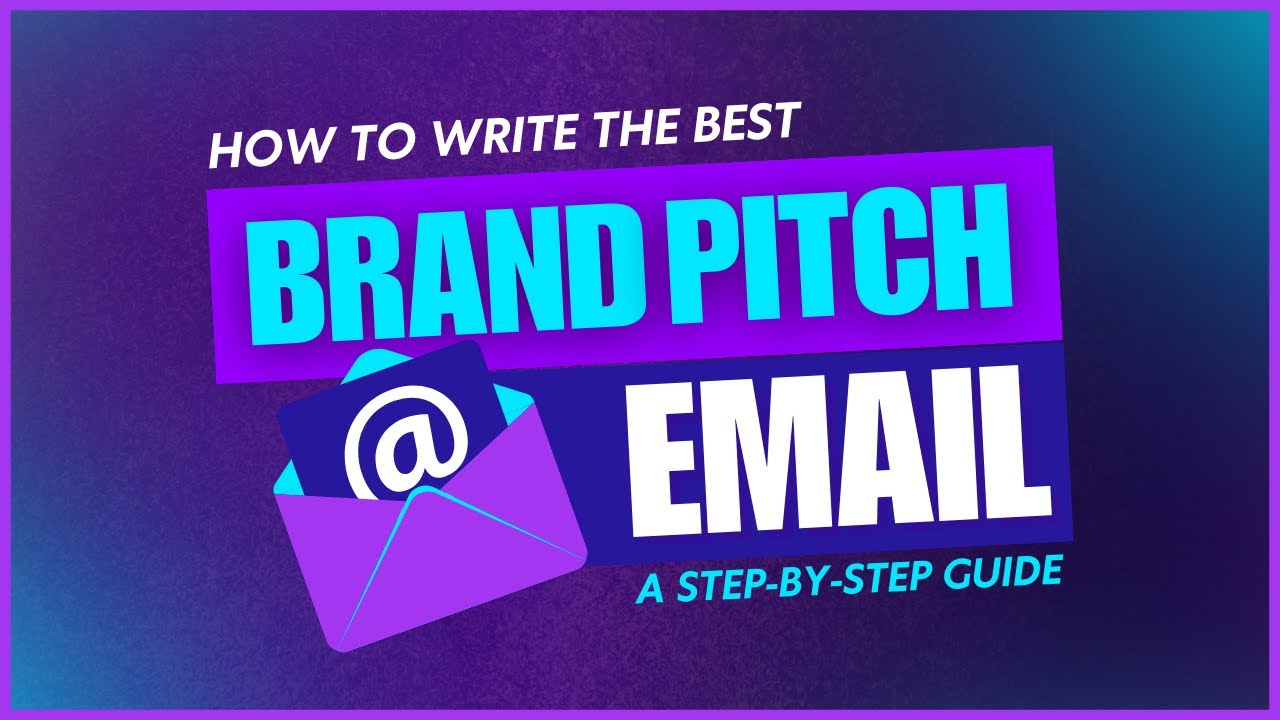 Brand Pitch Email Formula + Sample Template | Pro Influencer Tips - YouTube