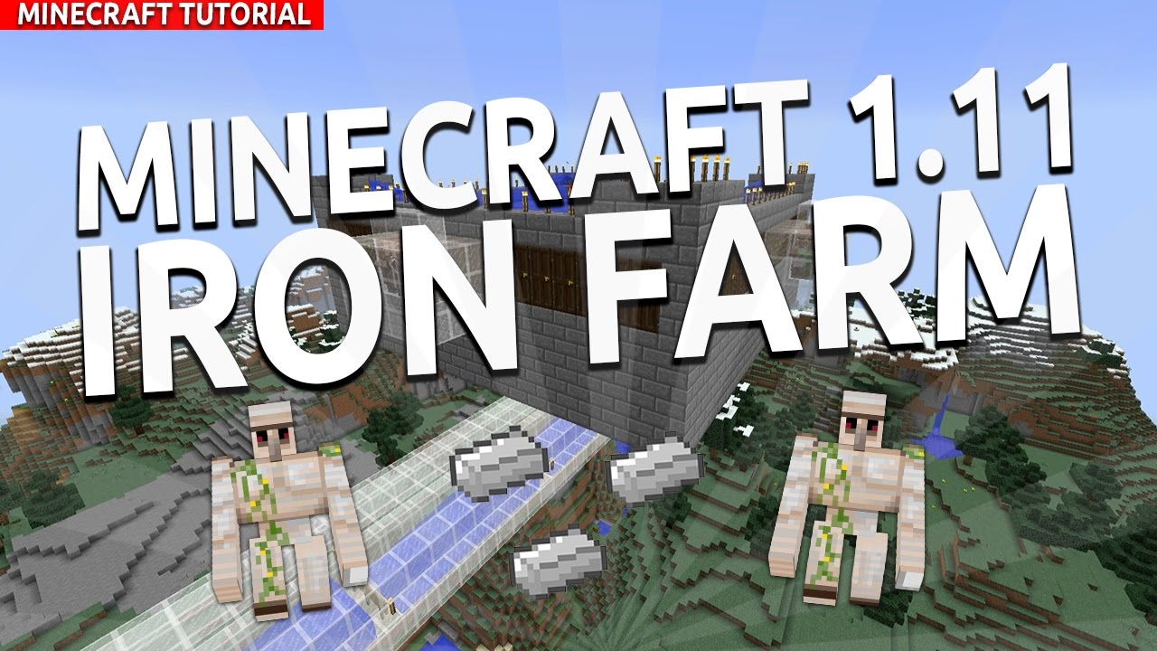 Minecraft: Simple Cheap Iron Farm! [1.11.2] - YouTube