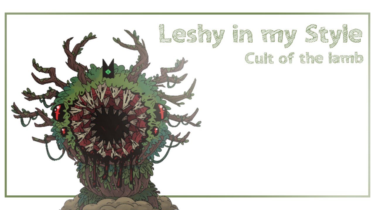 Leshy / Cult of the lamb fanart [timelapse/speedpaint] - YouTube