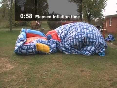 Incredible Inflatables - time elapsed on inflating an inflatable unit ...