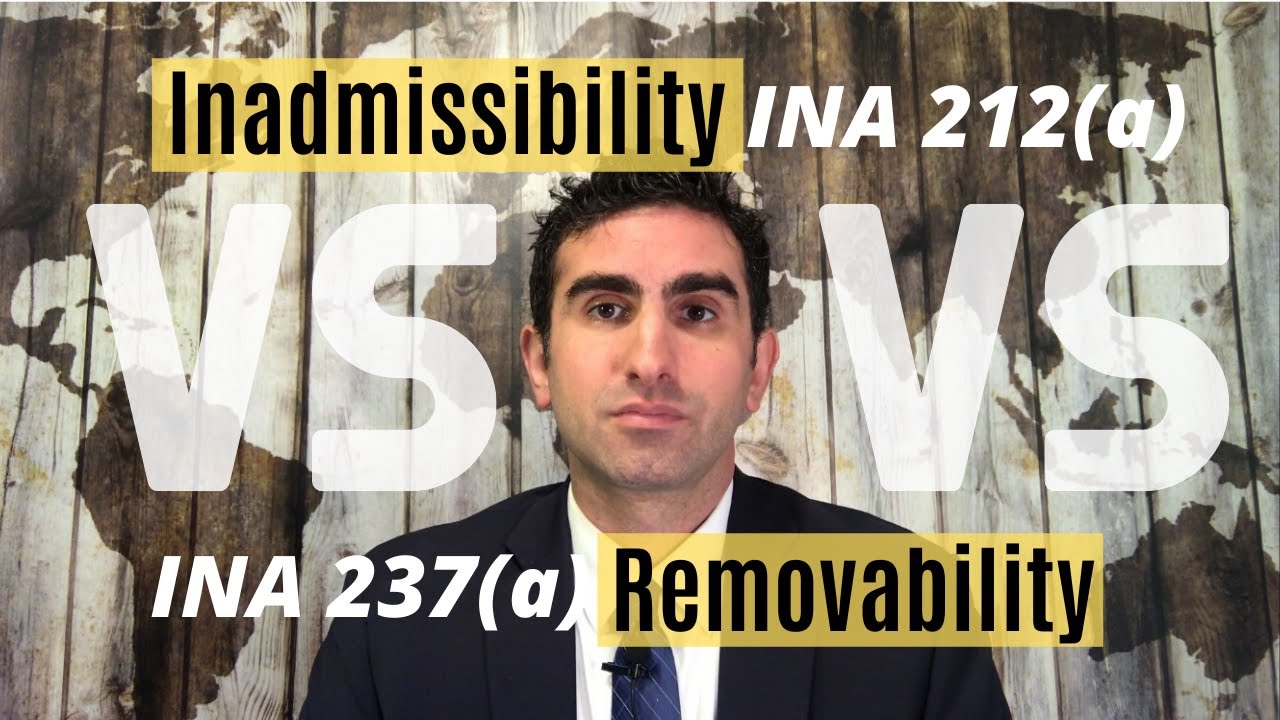 Inadmissibility vs. Removability [Brief Summary] - YouTube