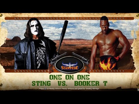 WCW Spring Stampede 2000 (Match 6) Sting vs Booker - YouTube