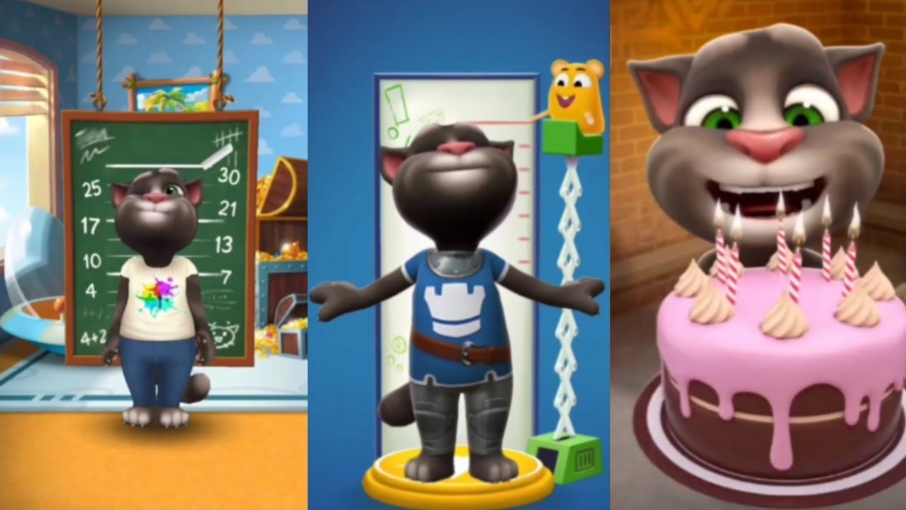 Happy Birthday Level 30 Vs Level 30 My Talking Tom 2 - YouTube