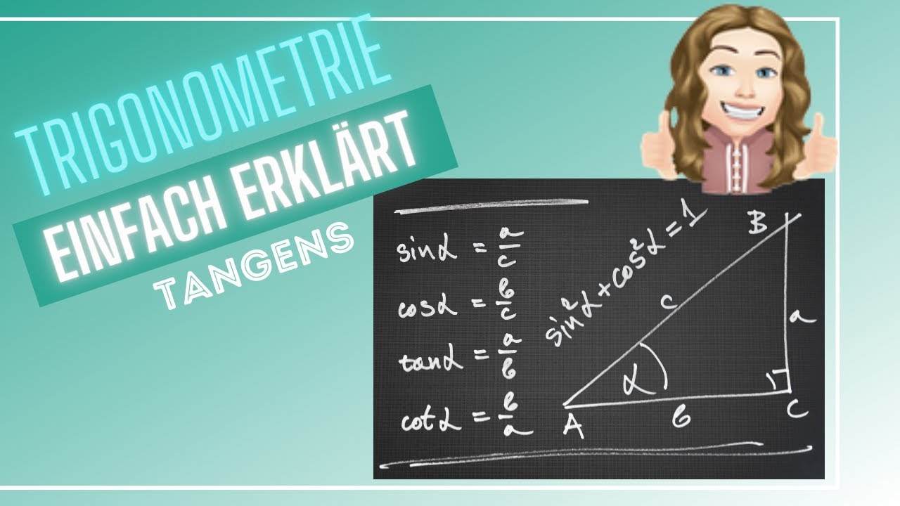 Tangens im rechtwinkligen Dreieck- Trigonometrie einfach erklärt - YouTube